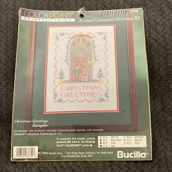 Unbranded | Other | New Colorpoint Paint Stitching Stamped Christmas ...